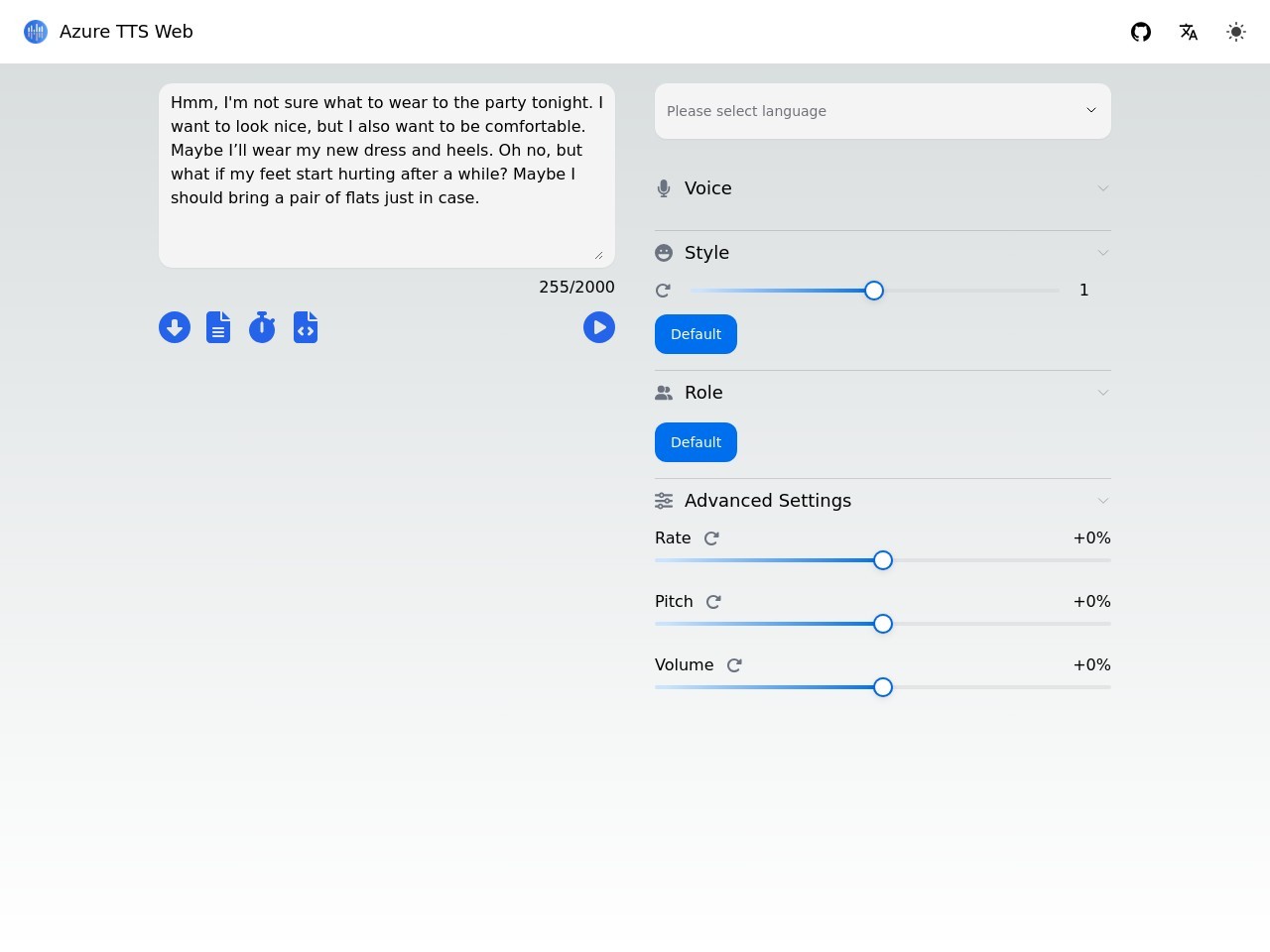 Azure TTS Web_夸智网